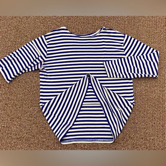 Shirts | Vtg Blue White Striped Mens Long Sleeve Russian Navy Shirt ...
